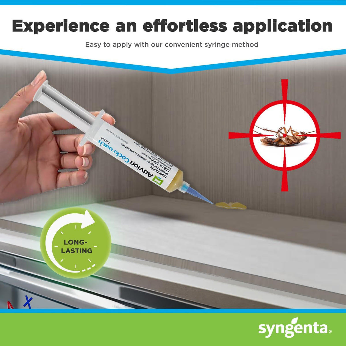 Advion Cockroach Gel Bait, Roach Killer, Non-toxic Pest Killer, Pest C