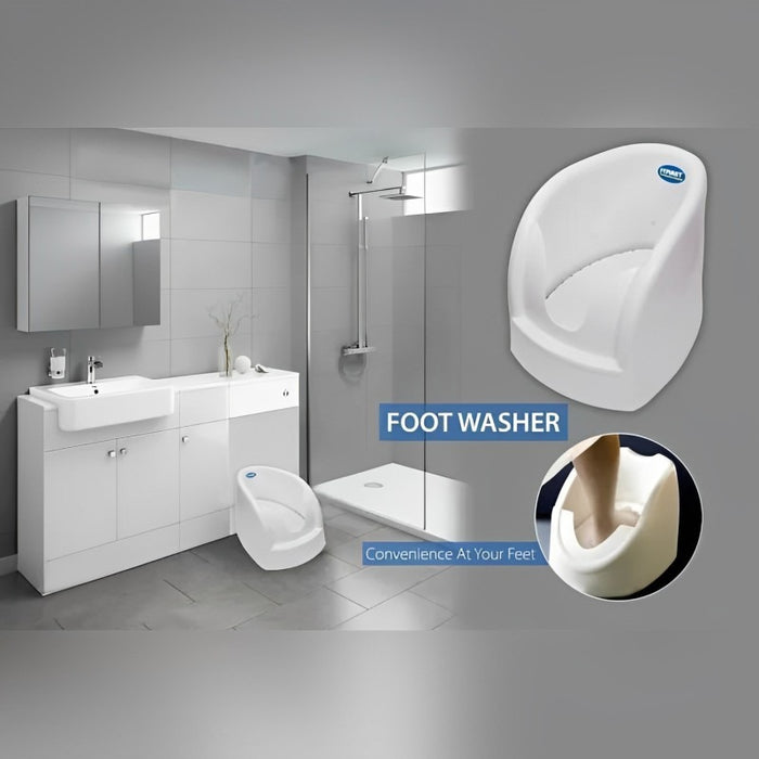 Automatic Wudu Foot Washer - Portable Plastic Foot Wash Basin for Ablu