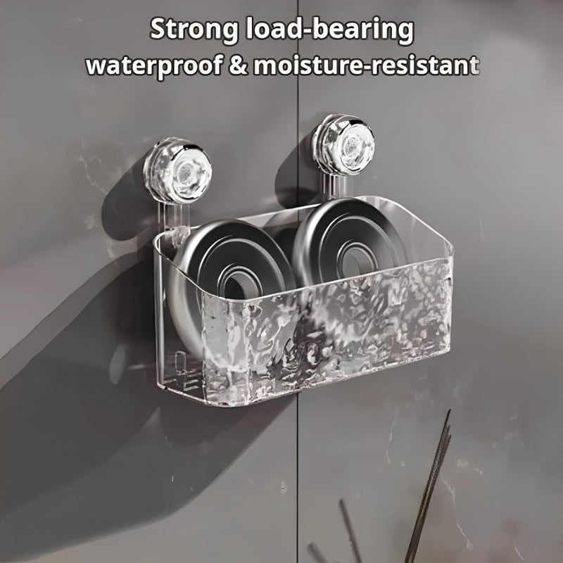 Bathroom Wall Storage Organizer Rack with Suction Cup