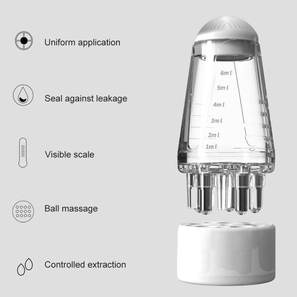 Hair Oil Scalp Applicator Comb, Mini Bottle Hair Root Scalp Massager