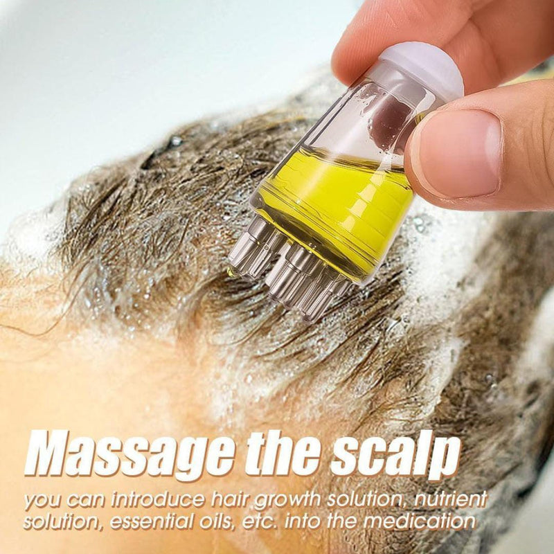 Hair Oil Scalp Applicator Comb, Mini Bottle Hair Root Scalp Massager