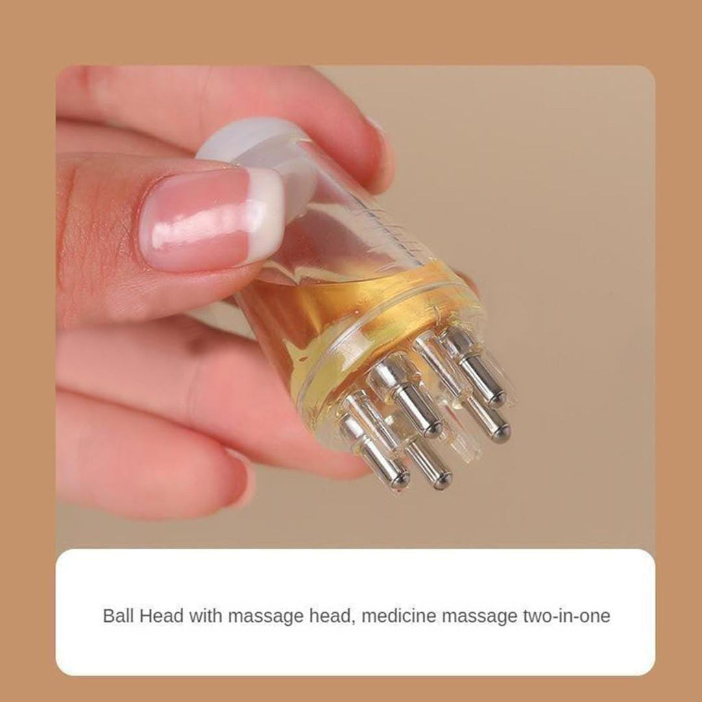 Hair Oil Scalp Applicator Comb, Mini Bottle Hair Root Scalp Massager
