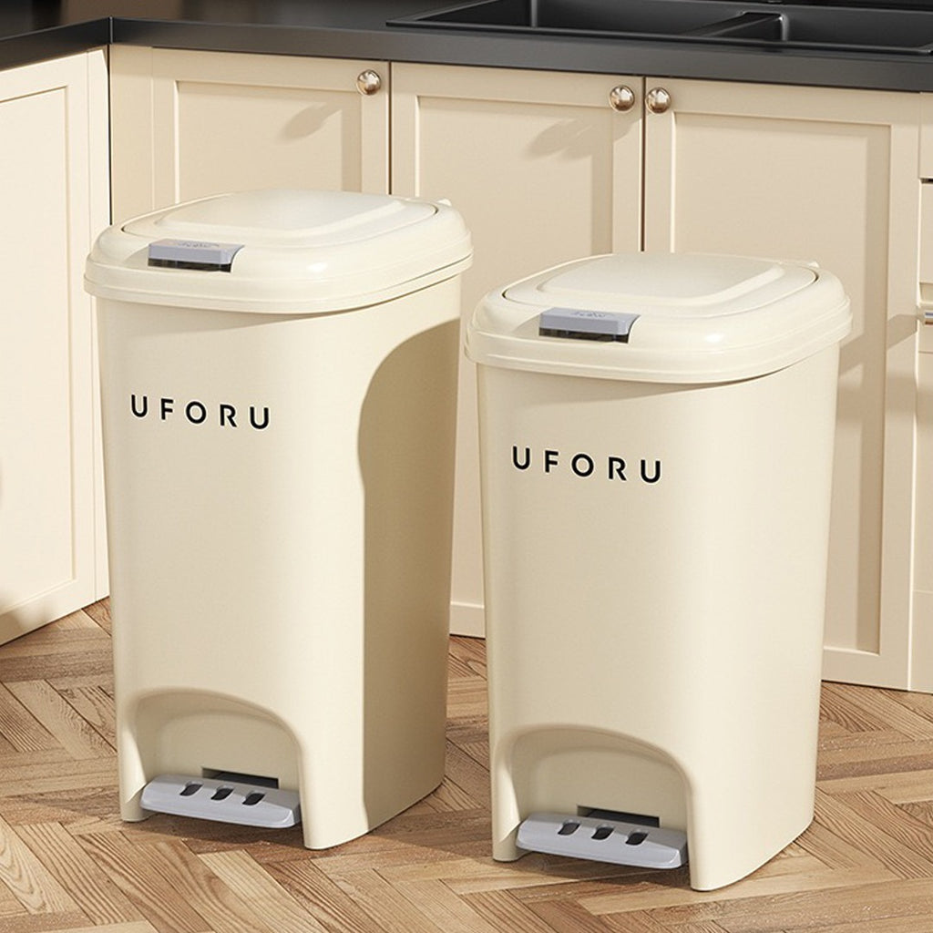 Kitchen Garbage Basket With Lid, Large Capacity Trash Can, Household D