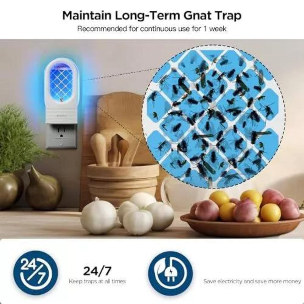 Moxedo Plug- In Flying Insect Trap, Indoor Insect Trap UVA Light