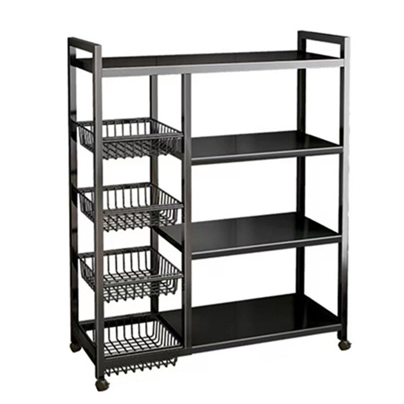 Multi-Tier Kitchen Storage Rack – Household Organizer Shelf with Mesh