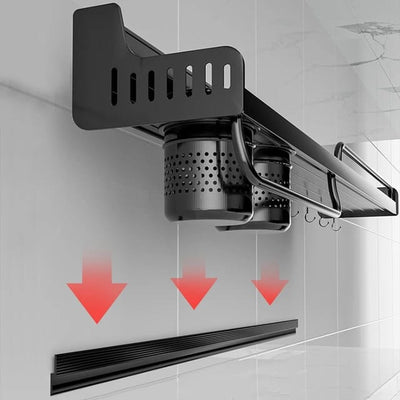 Wall- Mounted Kitchen Storage Rack, Multi-Purpose Kitchen Holder Spice