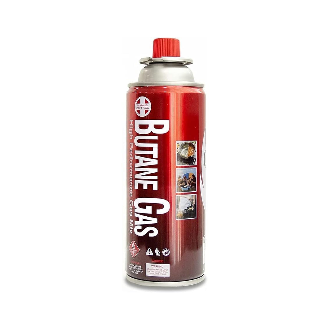 Portable Butane Gas Canister, 220g Refill for Camping Stove, Outdoor C
