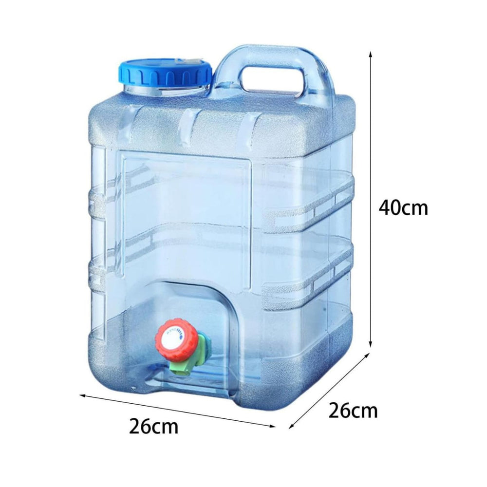 Portable Water Tank Container Can with Spigot Tap, Camping Water Carri