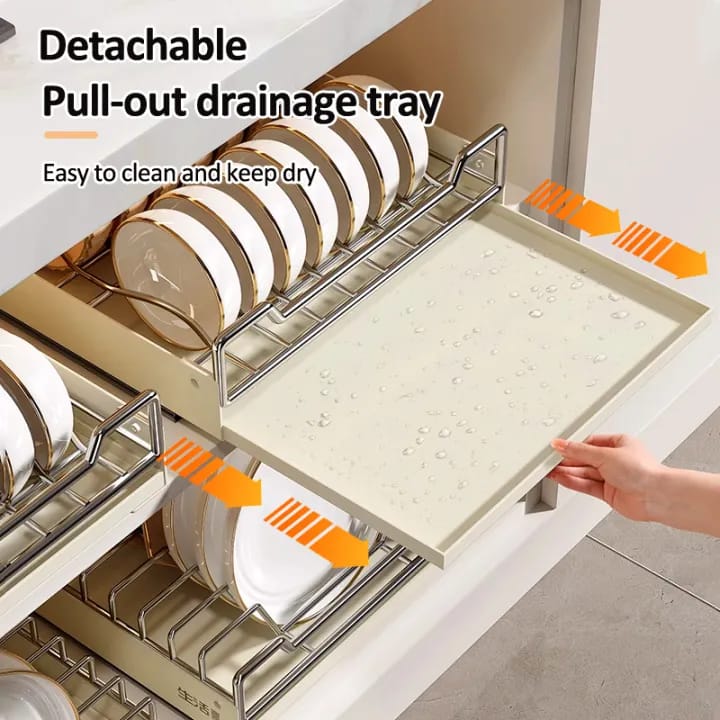 Pull-out Storage Rack for Kitchen Cabinets - Under Sink Organizers And