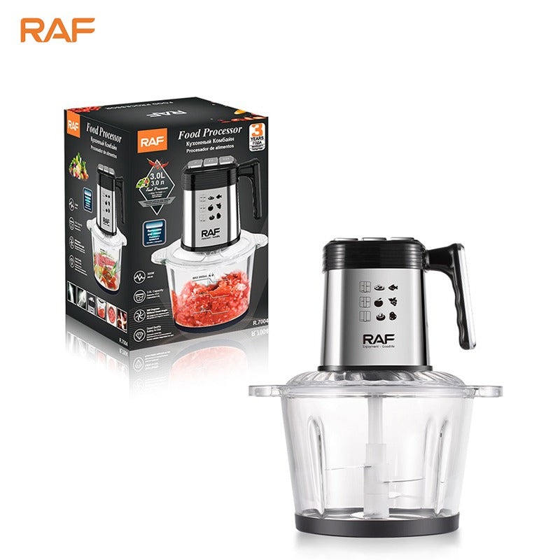 RAF 3L Electric Food Processor 300W, Multifunction Meat & Vegetable Ch