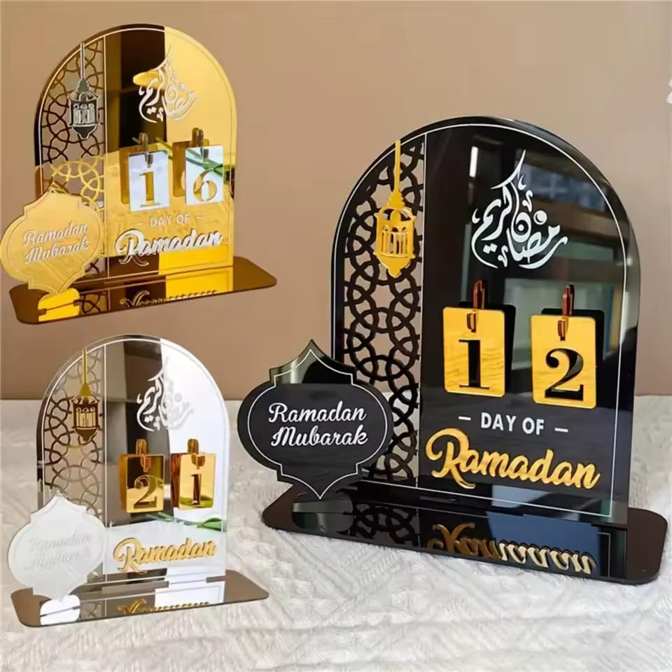 Ramadan Countdown Calendar, Ramadan Decoration Acrylic Advent Calendar