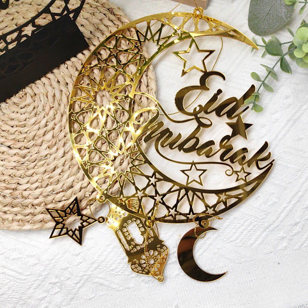 Ramadan & Eid Hanging Decorations, Wall Décor Door Hanging Pendant Sig