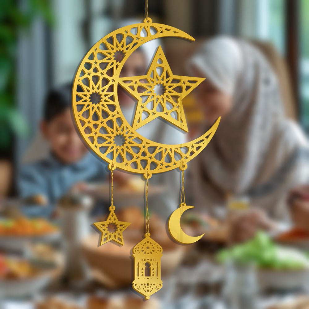 Ramadan & Eid Hanging Decorations, Wall Décor Door Hanging Pendant Sig