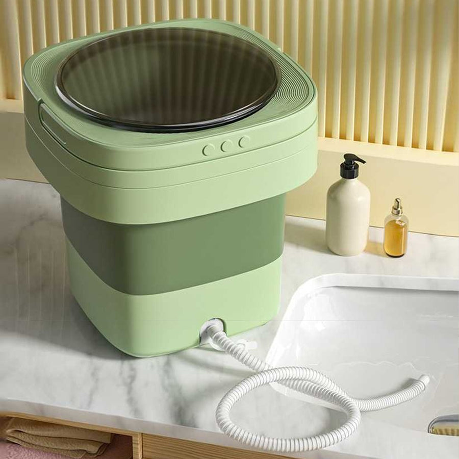 Portable Mini Foldable Washing Machine, Big Capacity 3 Modes With Spin