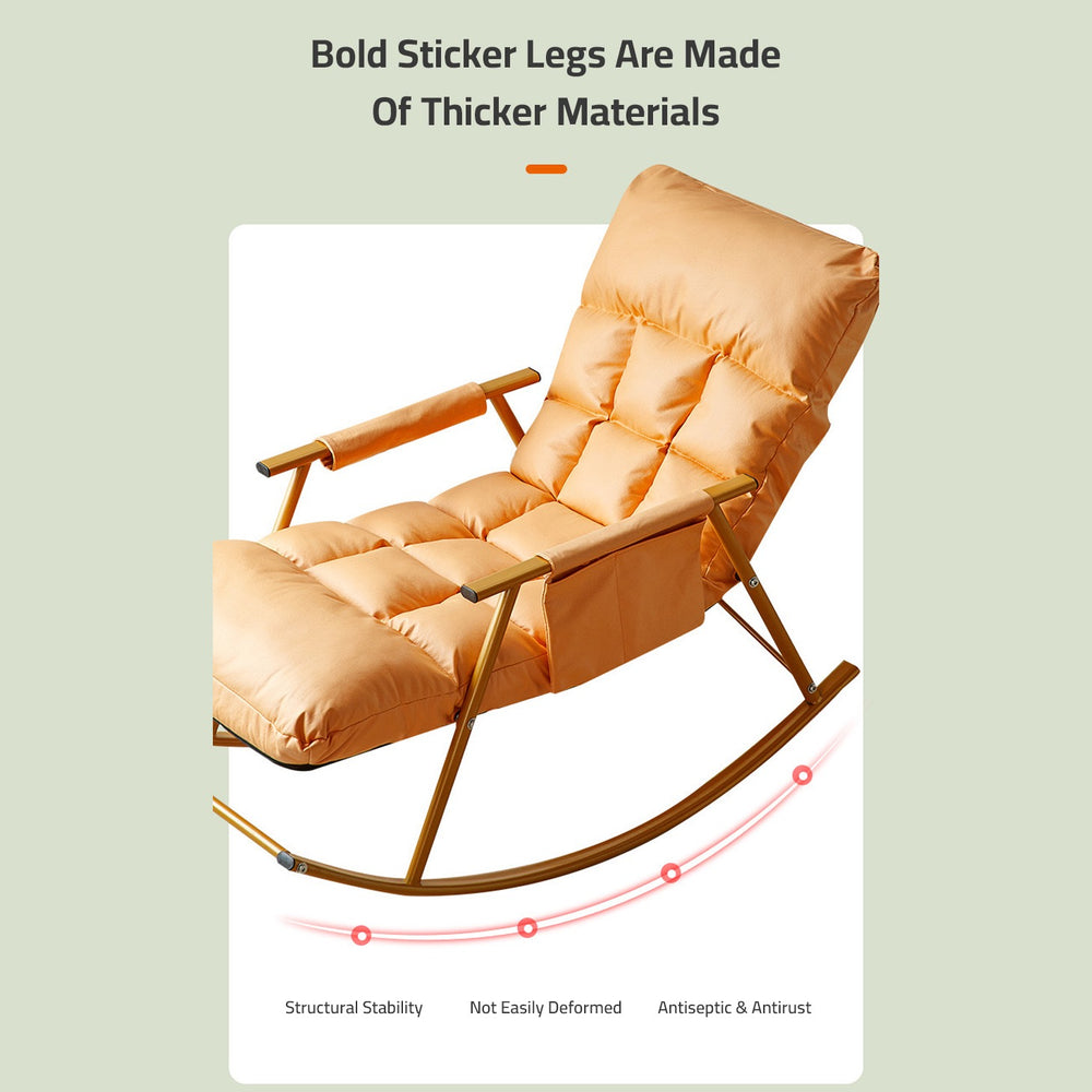 Modern Rocking Chairs with Leg Rest - Recliner Armchair Sofa for Livin