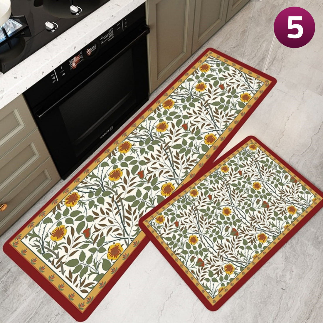 Super Absorbent Quick Dry Floor Kitchen Mat - Anti-Fatigue, Non-Slip,