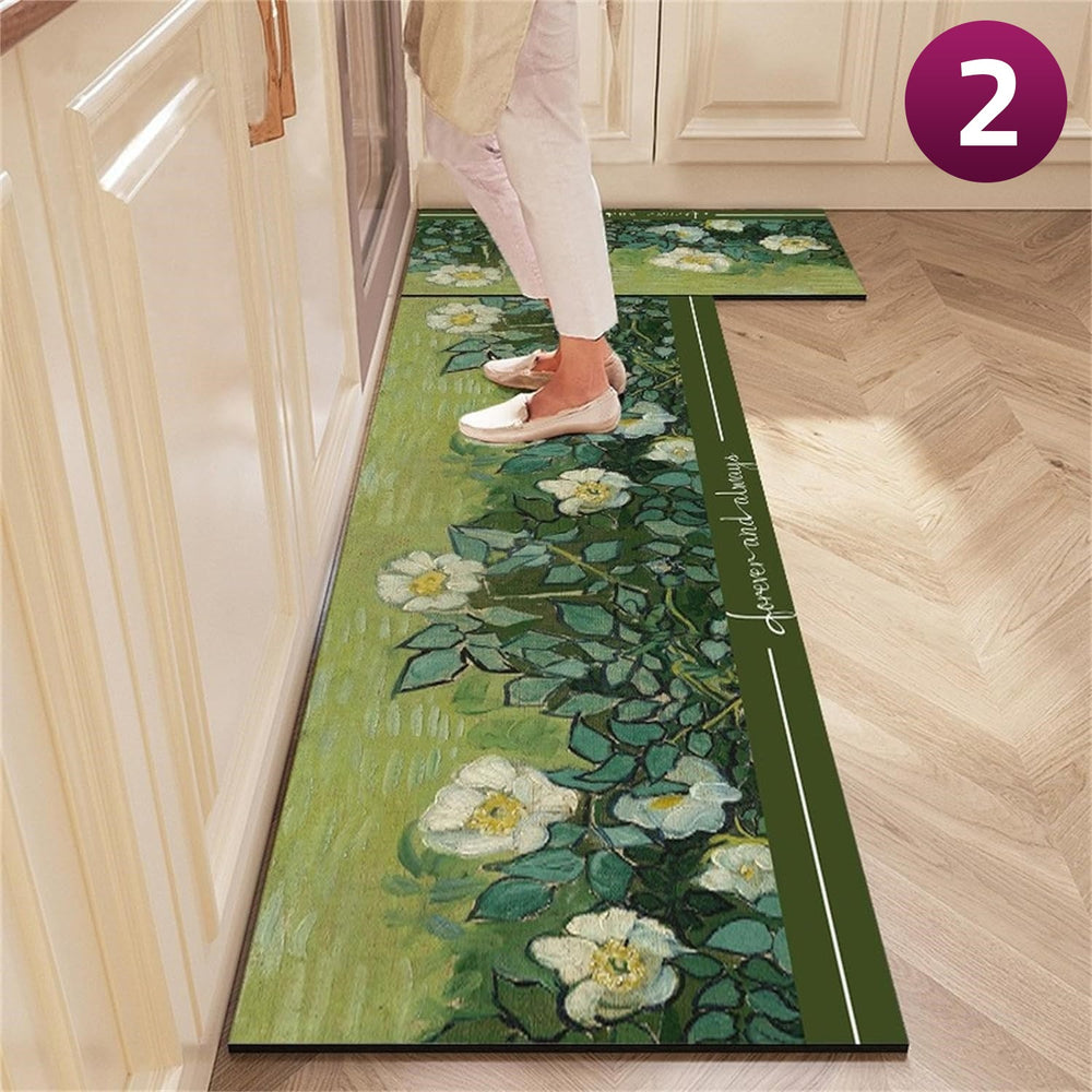 Super Absorbent Quick Dry Floor Kitchen Mat - Anti-Fatigue, Non-Slip,