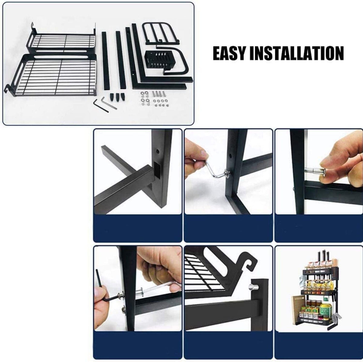 3 Tier Kitchen Countertop Spice Rack